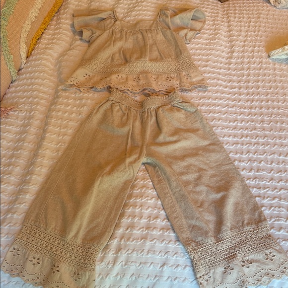 Zara | Matching Sets | Zara Kids Beige Matching Set | Poshmark